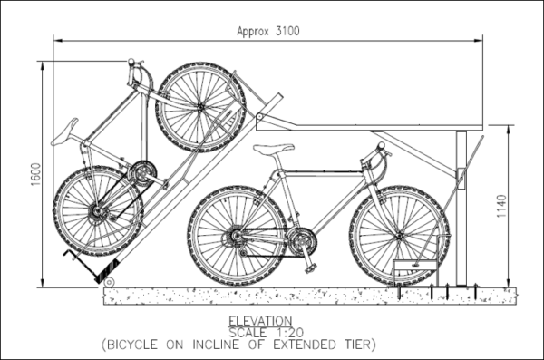 DUAL TIER BICYCLE RACK | Singapore