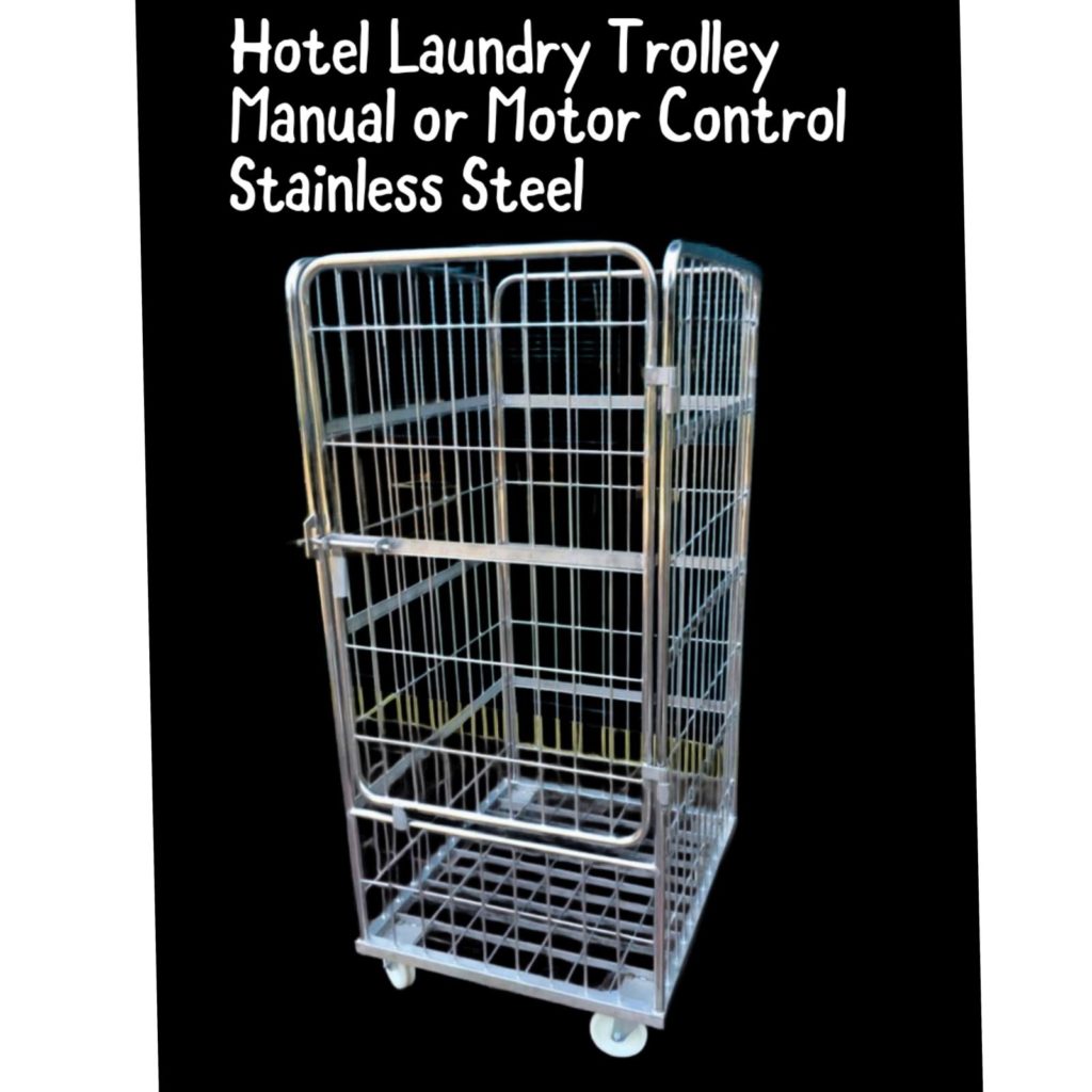 Custom Laundry Trolley -Stainless Steel Roll Cage |Singapore