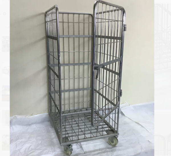 Custom Laundry Trolley -Stainless Steel Roll Cage |Singapore